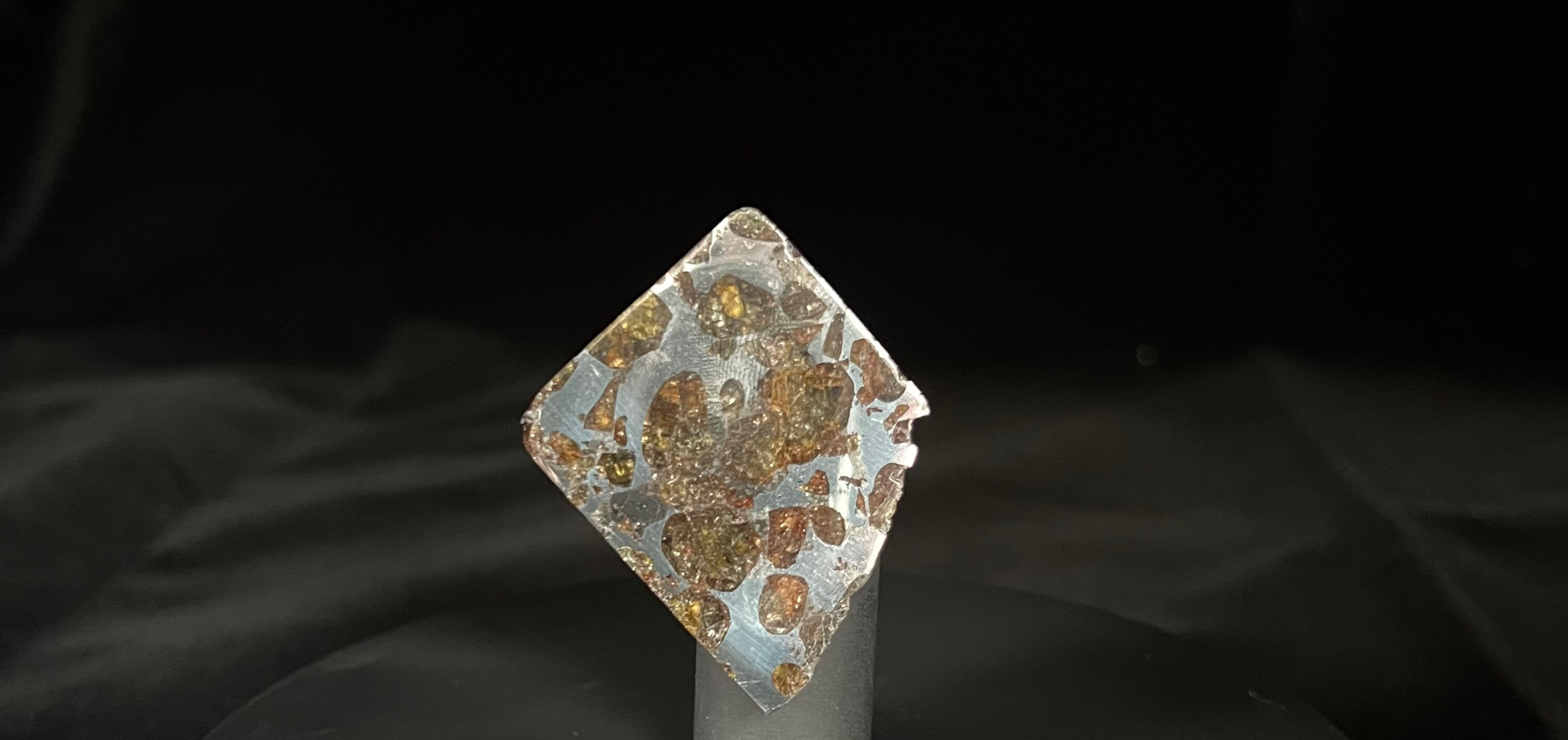 Real Pallasite Meteorite Monolith Specimen Brenham Pallasite Real Meteorite - Etsy