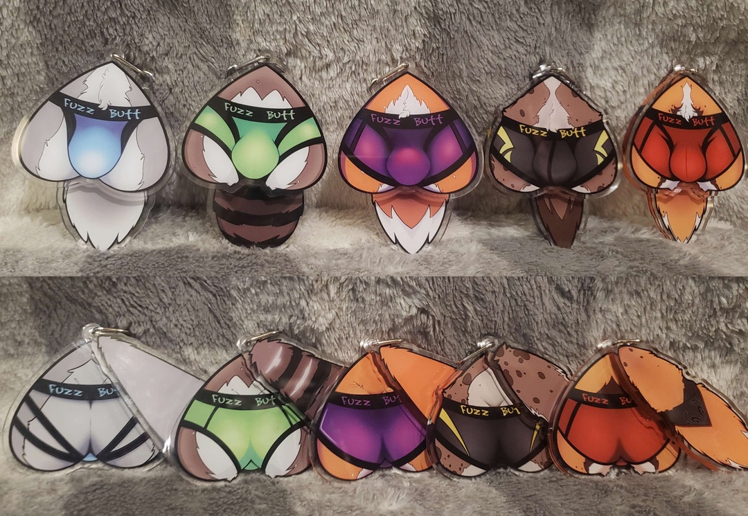 Furry Booty & Tail Keychain Sets - Etsy