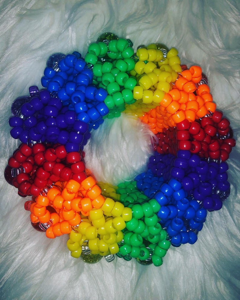 Taste the Rainbow Kandi Cuff - Etsy