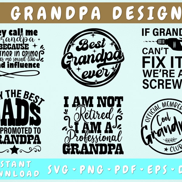 Best Grandpa Svg - Etsy