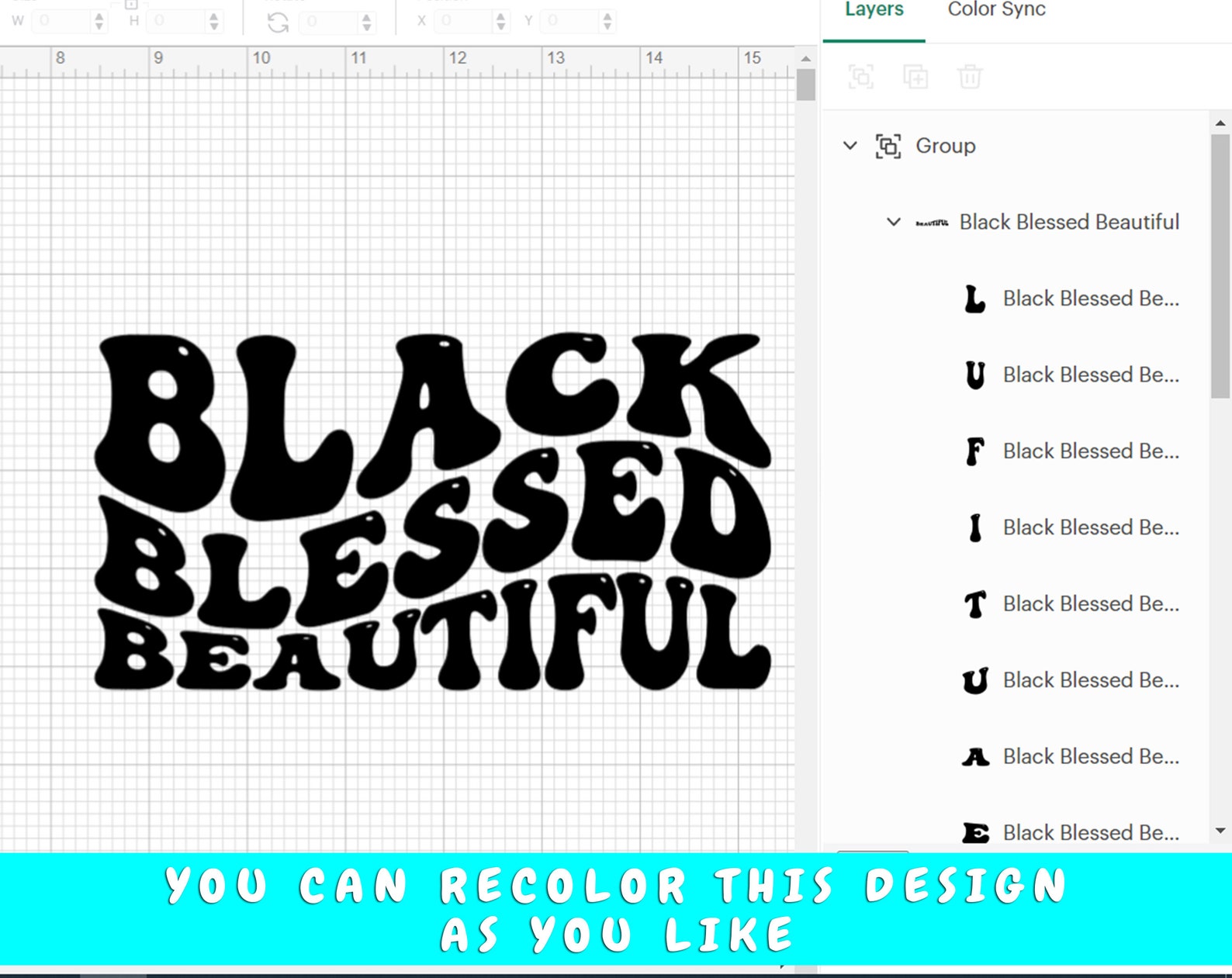 Black Blessed Beautiful SVG, Black Woman Quote SVG, Wavy Text Svg Cut ...