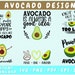 Avocado Quotes Svg Bundle, 6 Designs, Avocado Sayings Svg Cut Files ...