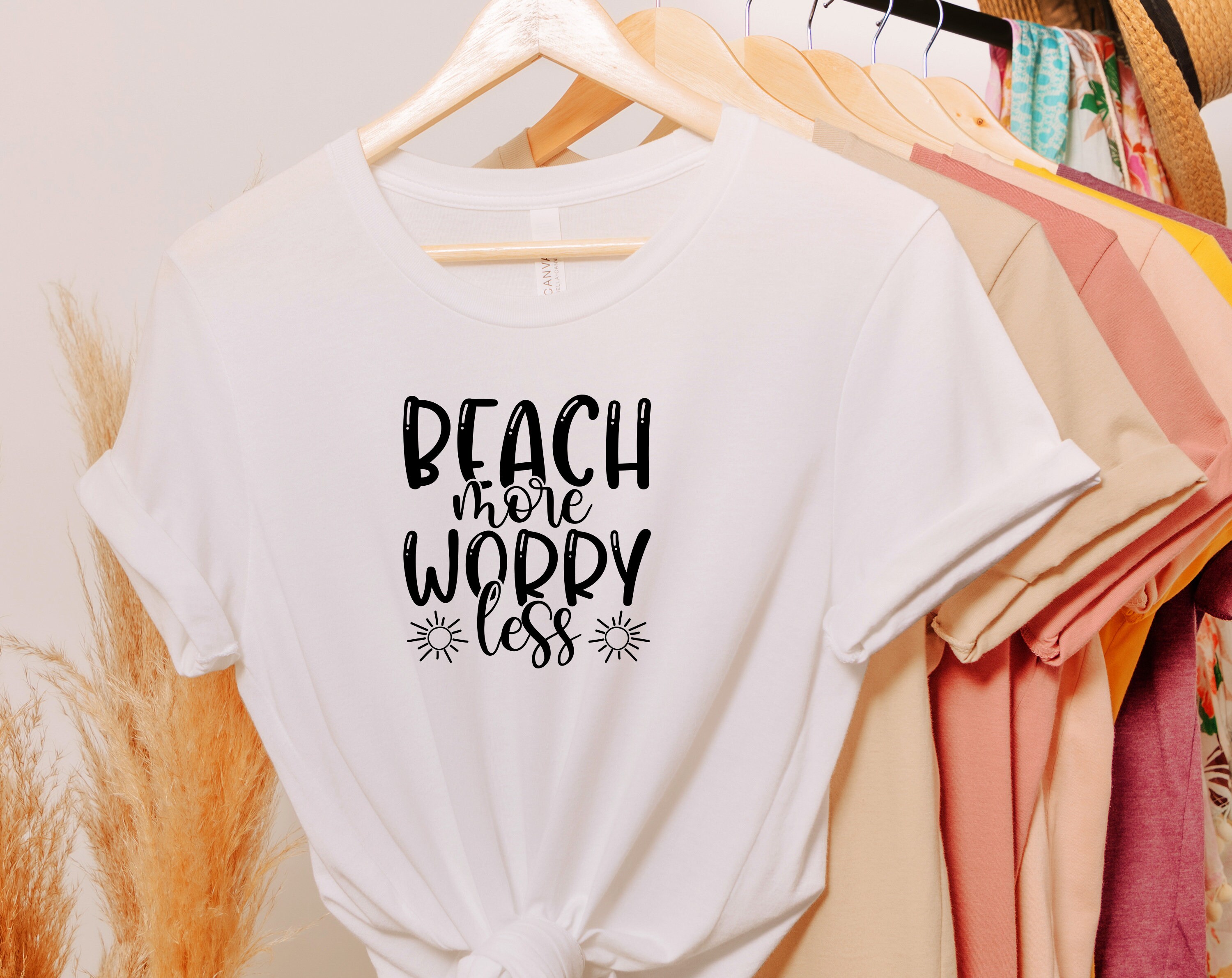 Beach Quotes SVG Bundle 6 Designs Beach More Worry Less SVG - Etsy