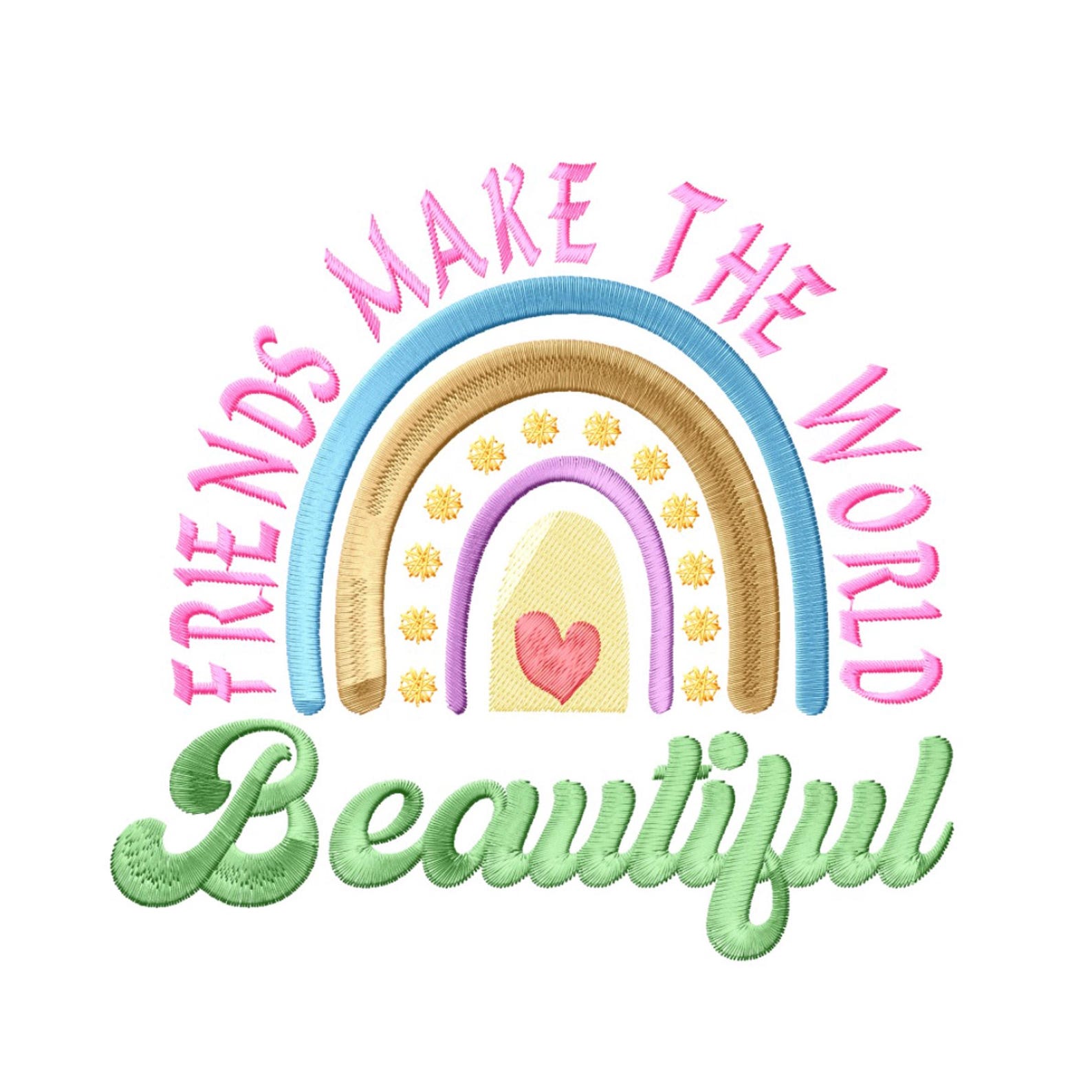 Friendship Quotes Embroidery Designs Bundle - 6 Designs, Friends ...