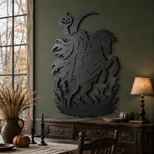 Headless Horseman Laser SVG | Halloween Horse Rider DXF | Pumpkin Rider ...