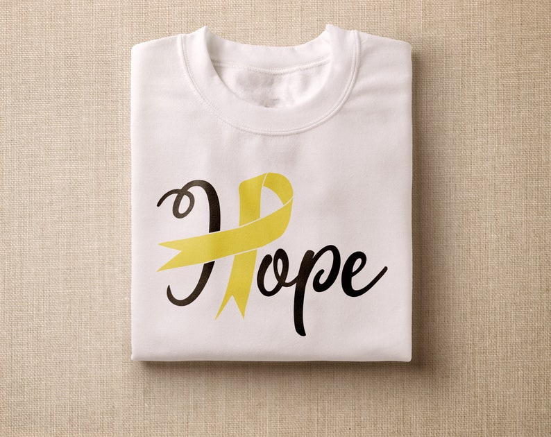 Bone Cancer Awareness SVG Bundle - 25 Designs, Yellow Ribbon SVG, Bone ...
