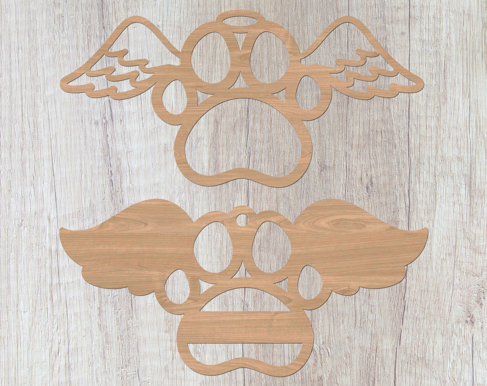 Dog Paw Memorial Laser SVG Bundle, 8 Designs, Dog Paw Angel Wings SVG ...