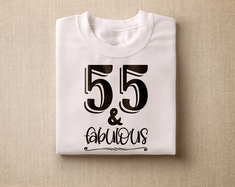 55th Birthday SVG Bundle 6 Designs 55th Birthday Shirt SVG - Etsy