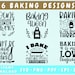 Baking Quotes SVG Bundle, 6 Designs, Baking Sayings SVG, Baking Queen ...