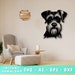 Miniature Schnauzer Laser SVG Cut File, Miniature Schnauzer Wall Art ...