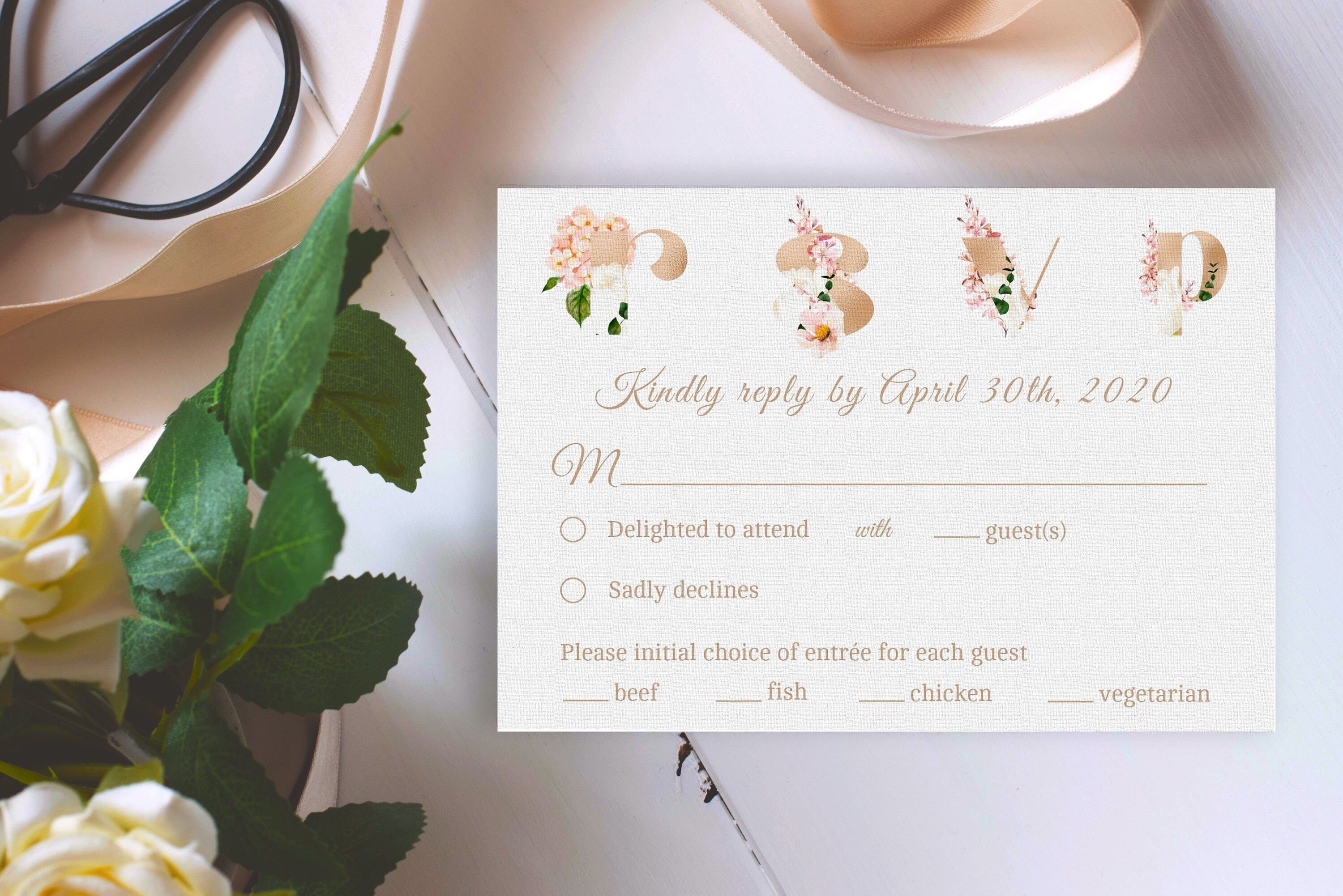 Printable RSVP Card Template Online Edit Wedding Response Etsy Printable RSVP Card Template Online Edit Wedding Response Etsy