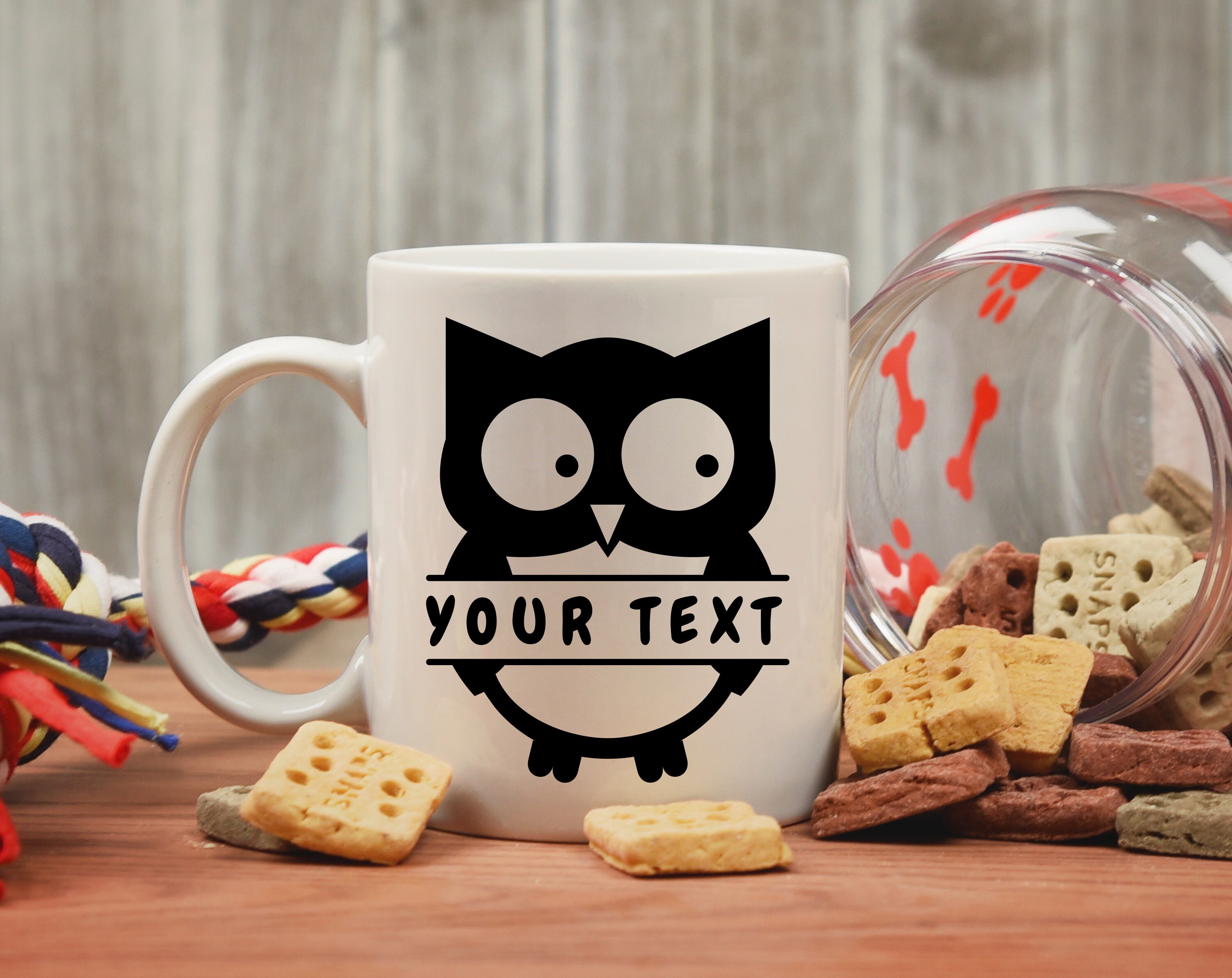 Split Monogram Owl SVG Cut File Owl Monogram Clipart - Etsy