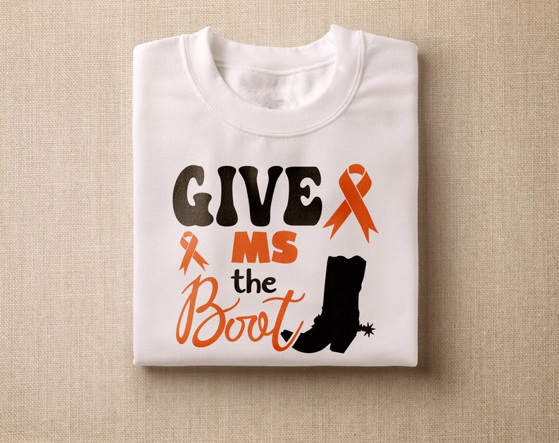 Multiple Sclerosis Awareness SVG Bundle - 25 Designs, Orange Ribbon SVG ...