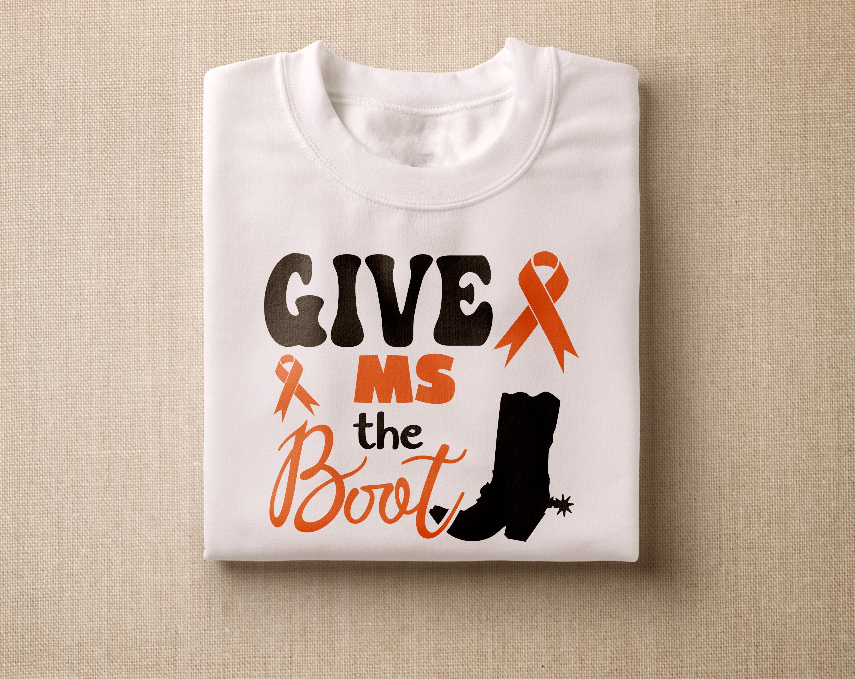 Multiple Sclerosis Awareness SVG Bundle - 25 Designs, Orange Ribbon SVG ...