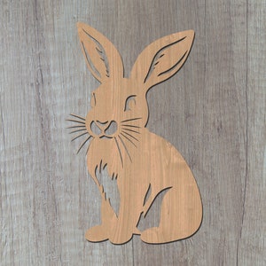 Rabbit Laser SVG Cut File, Rabbit Wall Art SVG, DXF, Eps, Rabbit Vector ...