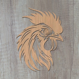 Rooster Laser SVG Cut File, Rooster Wall Art SVG, DXF, Eps, Rooster ...