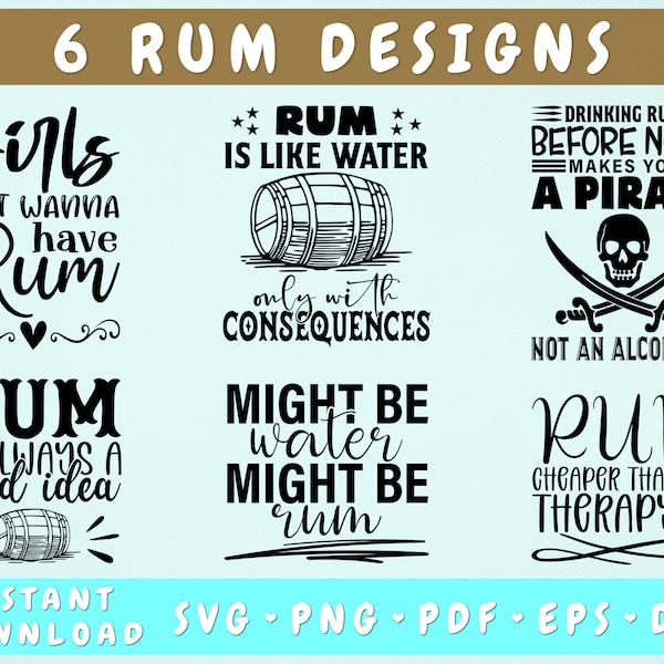 Rum Svg - Etsy