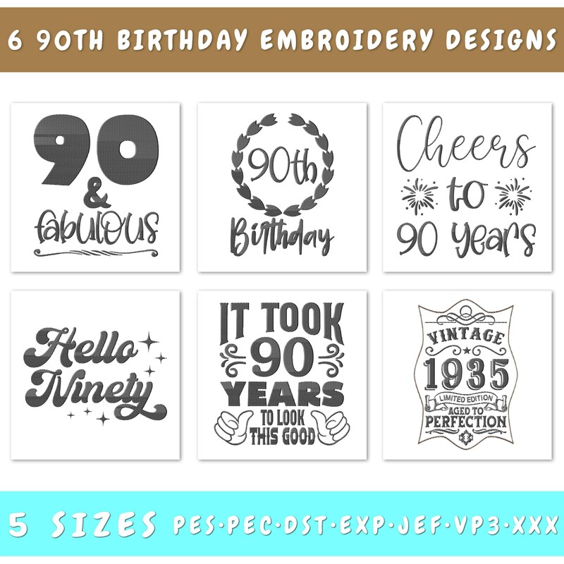 Happy 90th Svg Woman - Etsy