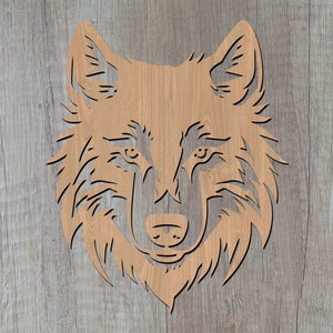 Wolf Laser SVG Cut File, Wolf Wall Art SVG, DXF, Eps, Wolf Vector Cut ...