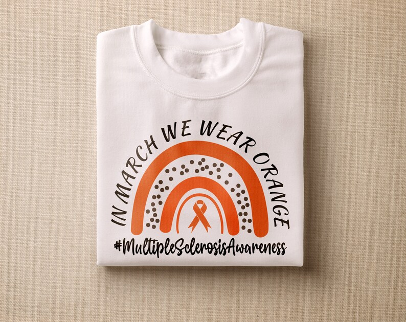 Multiple Sclerosis Awareness SVG Bundle - 25 Designs, Orange Ribbon SVG ...