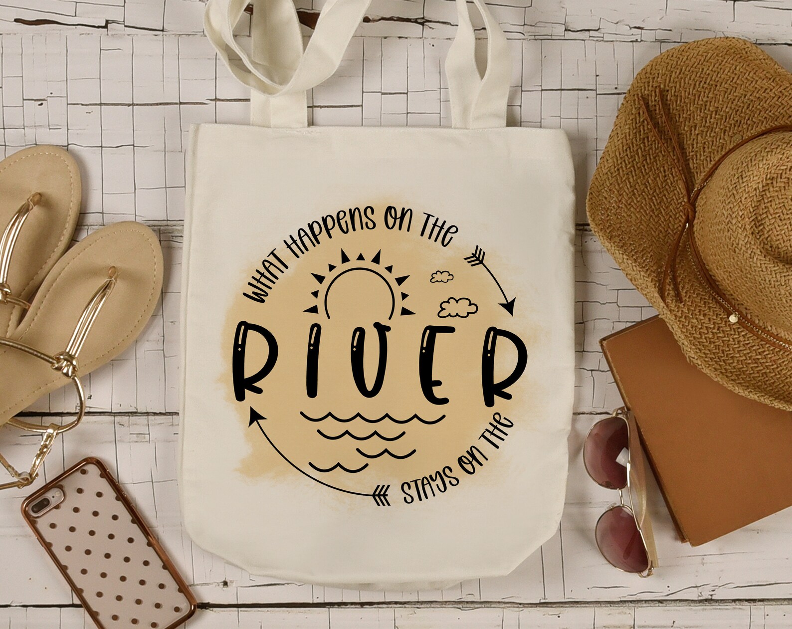 River Sublimation Designs Bundle, 6 River Quotes PNG Files, River Vibes ...