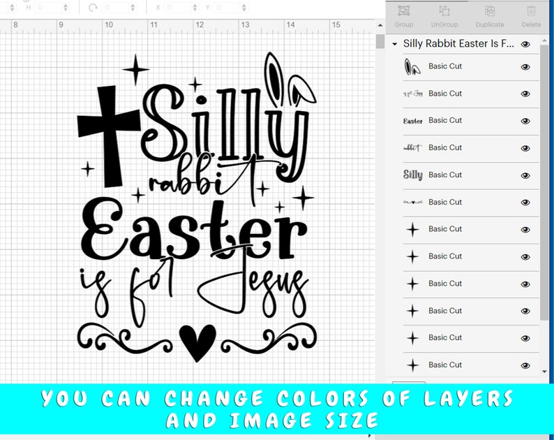Silly Rabbit Easter is for Jesus SVG Bundle 4 Designs Easter - Etsy