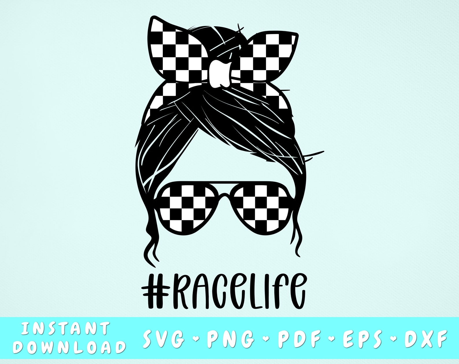 Racing Mom SVG Racelife Mom Svg Checkered Flag Svg Racing - Etsy
