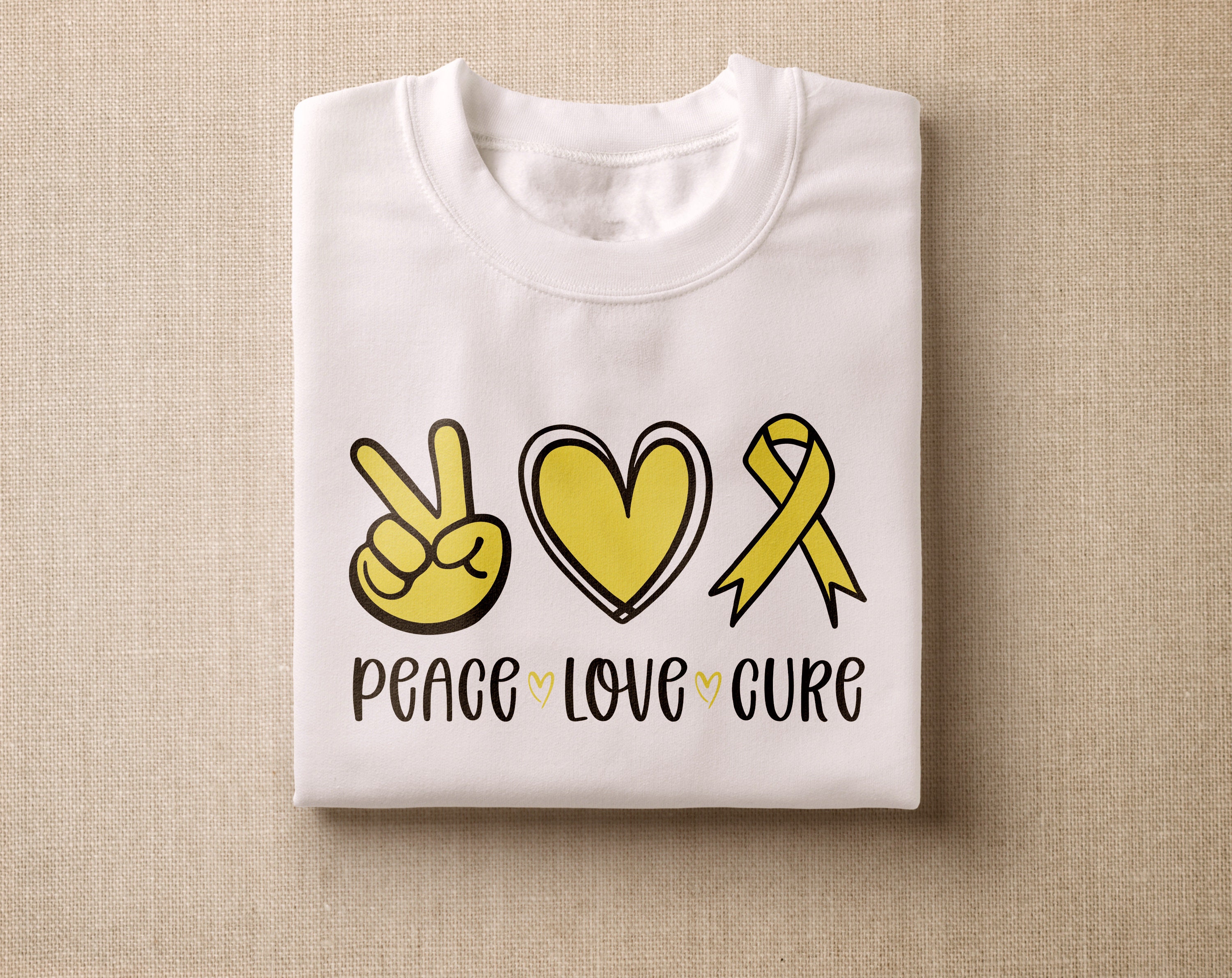 Bone Cancer Awareness SVG Bundle - 25 Designs, Yellow Ribbon SVG, Bone ...
