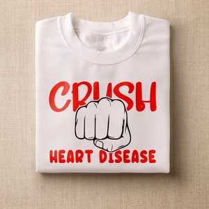 Heart Disease Awareness SVG Bundle - 25 Designs, Red Ribbon SVG, Heart ...