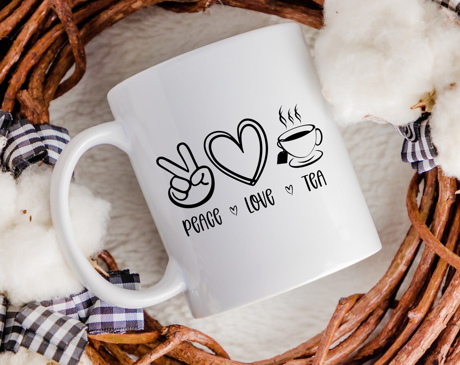Peace Love Tea SVG, Tea Quote SVG, Tea Saying Svg, Tea Drinking Svg ...