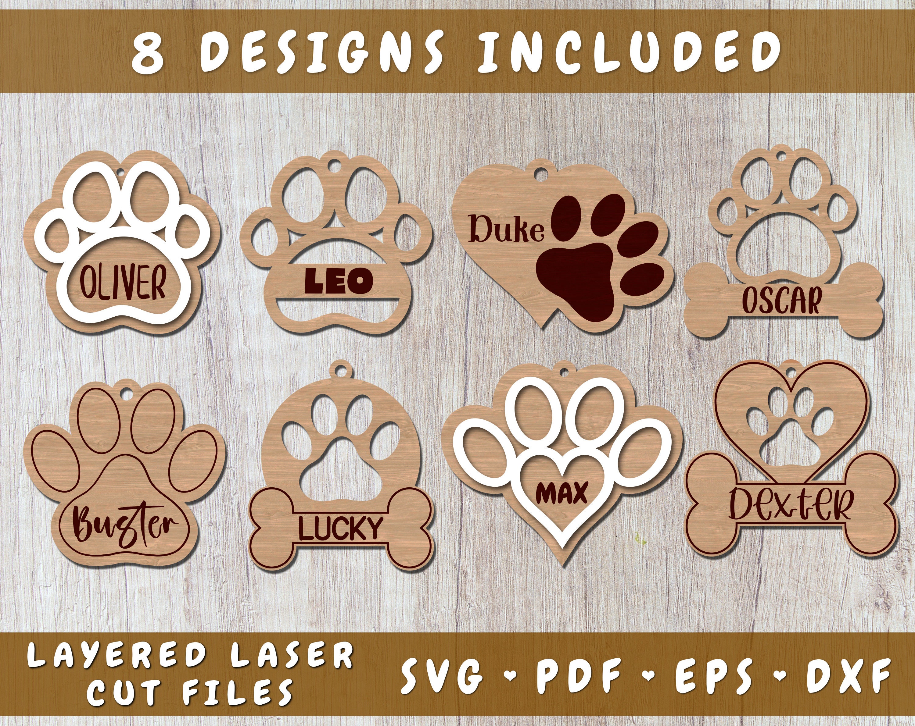Dog Paw Personalizable Laser SVG Cut Files Dog Print SVG Dog - Etsy