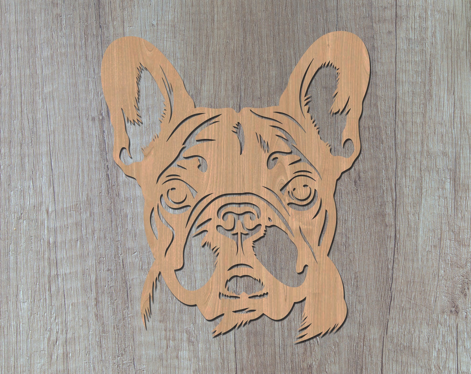 French Bulldog Laser SVG Cut File, French Bulldog Wall Art SVG, DXF ...