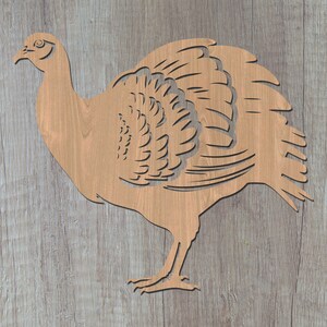 Wild Turkey Laser SVG Cut File, Wild Turkey Wall Art SVG, DXF, Wild ...