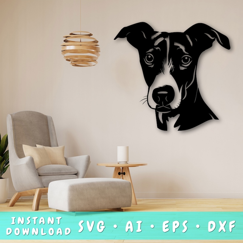 Whippet Svg - Etsy