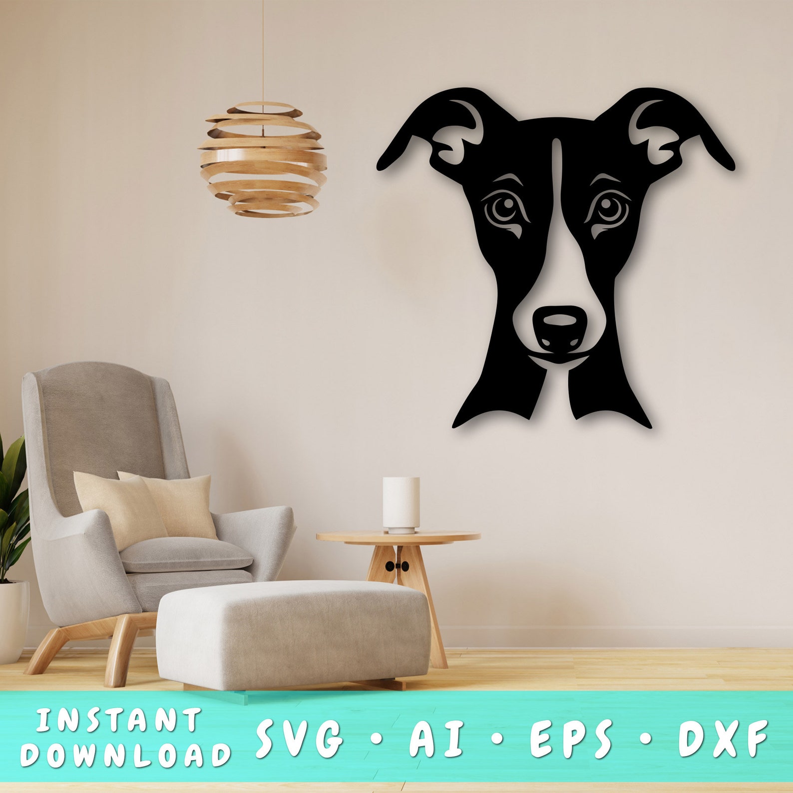 Italian Greyhound Laser SVG, Italian Greyhound Wall Art SVG, DXF ...