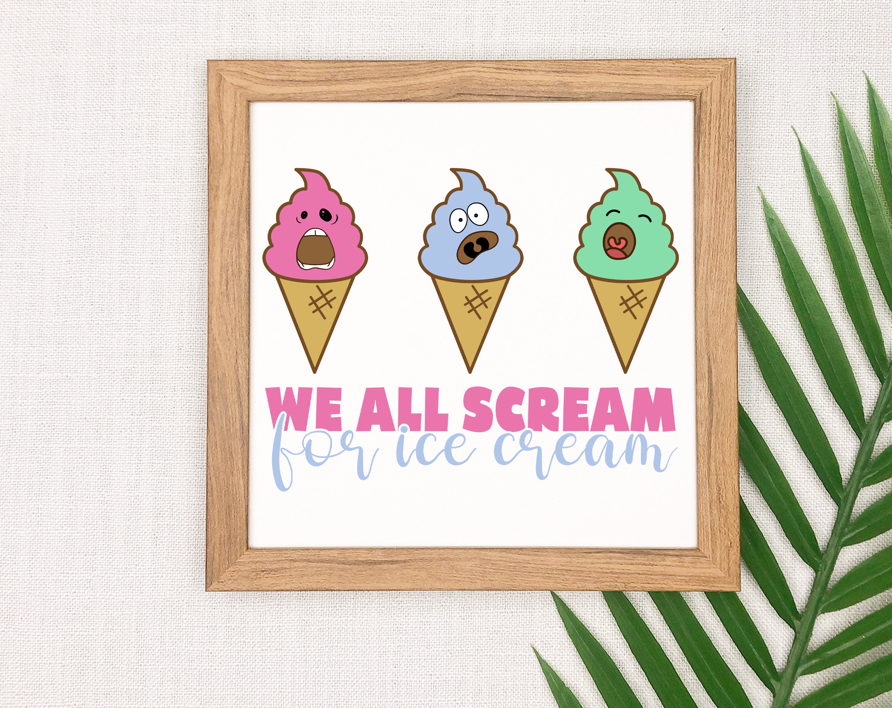 Ice Cream SVG Bundle 6 Designs Funny Ice Cream SVG We All | Etsy