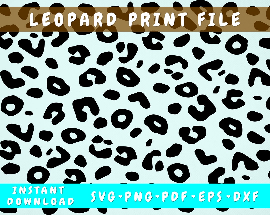 Leopard Print SVG Leopard Spots SVG Leopard Pattern Cut - Etsy