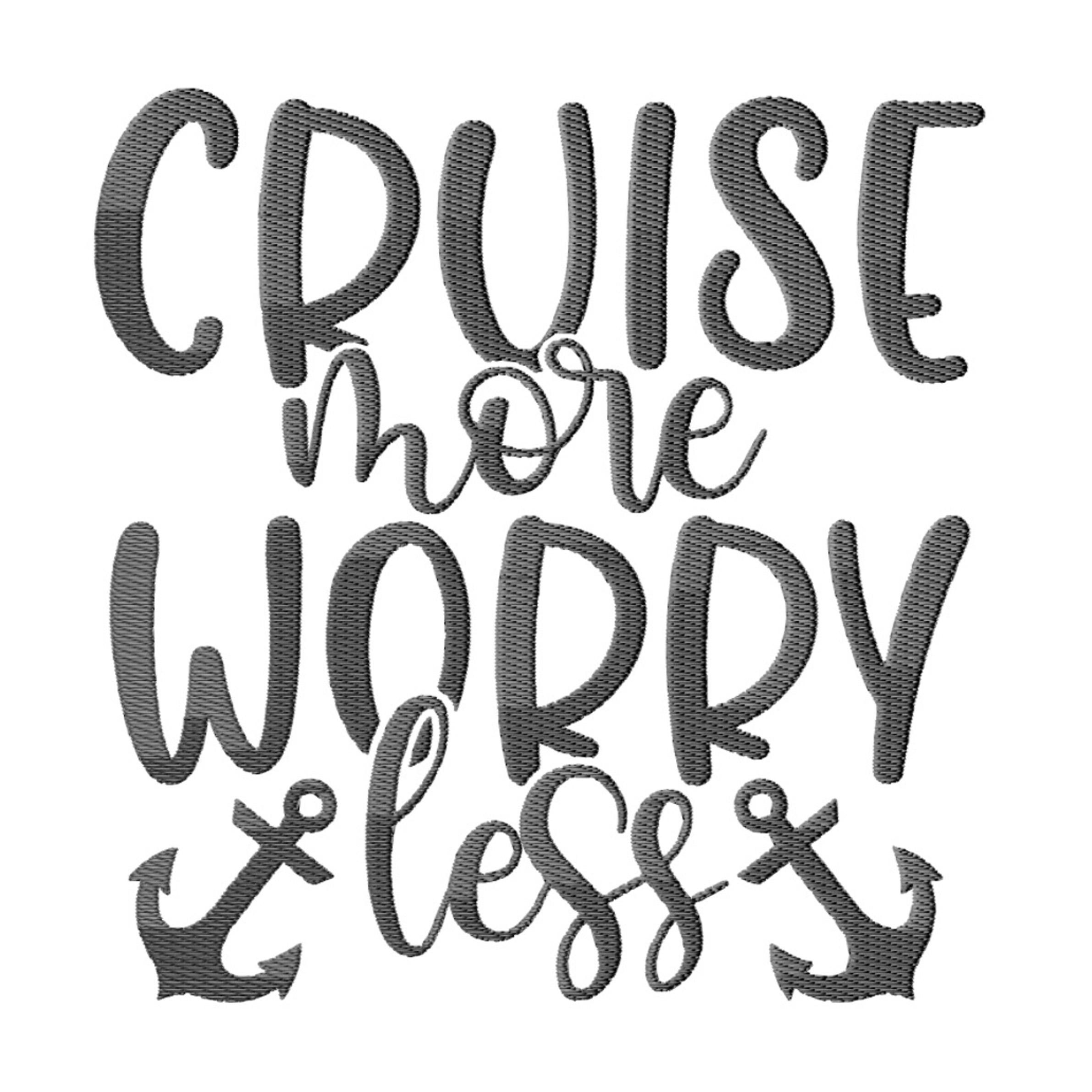 Cruise Quotes Embroidery Designs Bundle - 24 Designs, Cruise Sayings ...