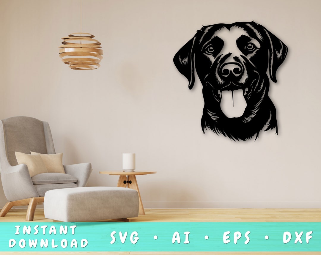 Labrador Retriever Laser SVG Cut File Labrador Retriever Wall - Etsy