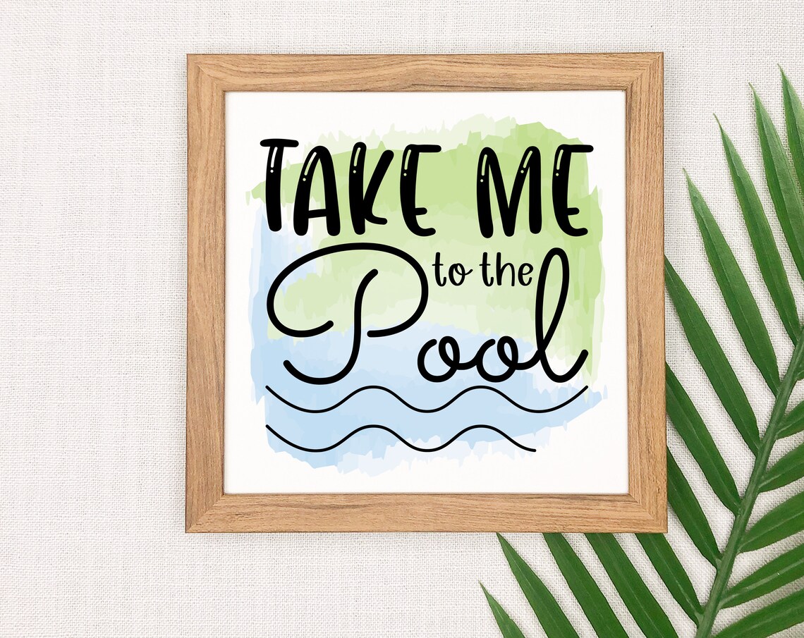 Pool Sublimation Designs Bundle, 6 Designs, Pool Quotes PNG Files, Life ...