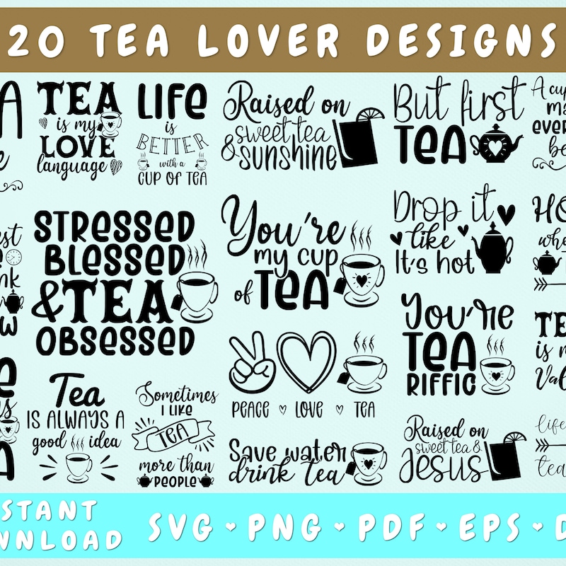 Tea Quotes - Etsy