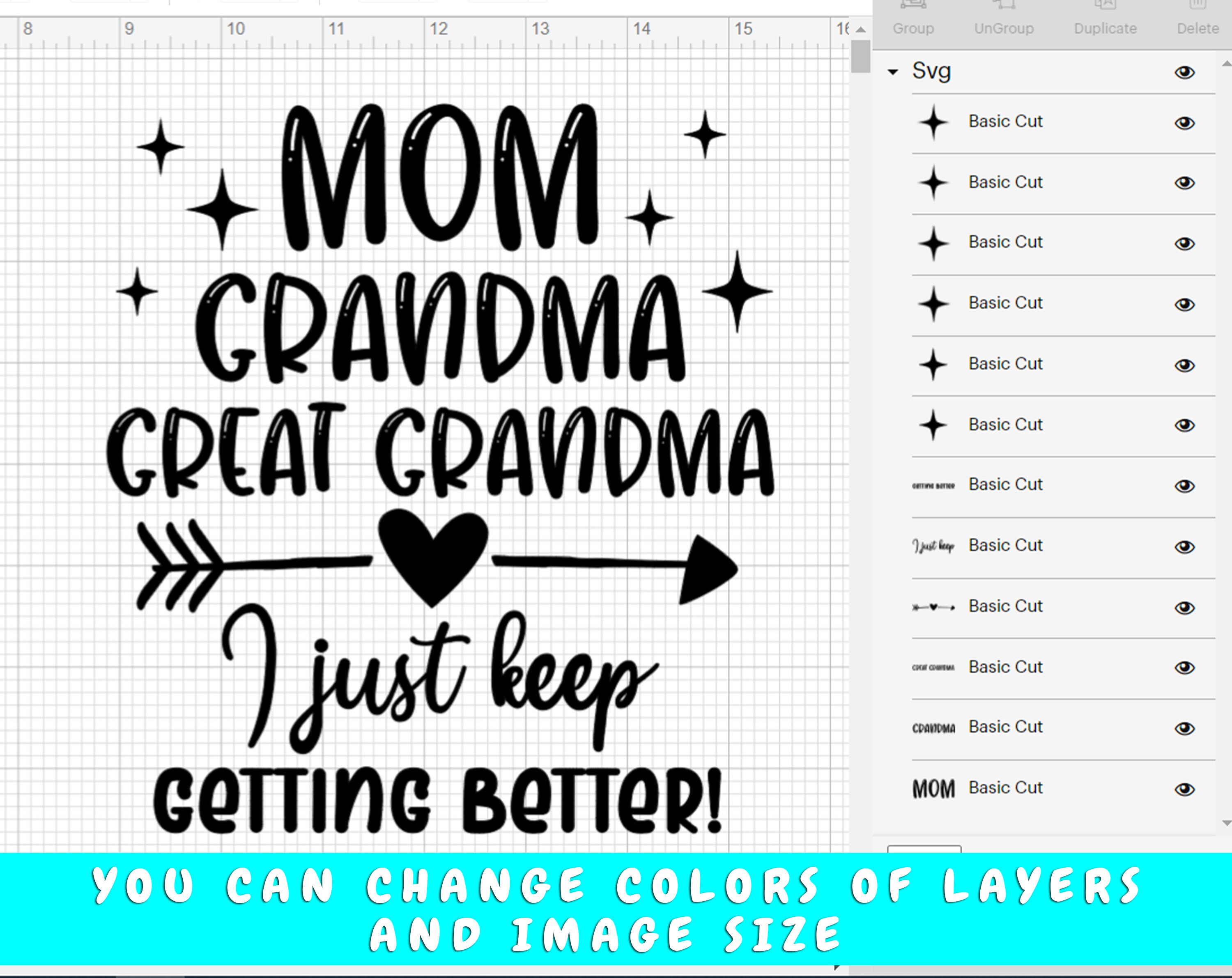 Mom Grandma Great Grandma Svg Funny Mom Svg Funny Grandma Etsy Canada