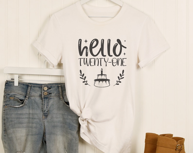 21st Birthday SVG Bundle, 6 Designs, 21st Birthday Shirt SVG, Hello ...