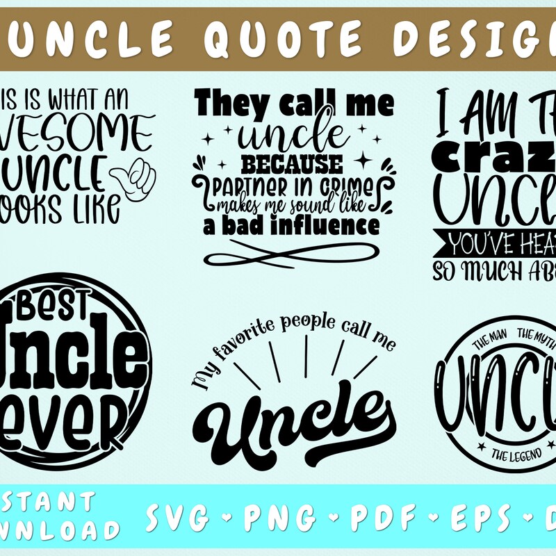 Best Uncle Ever Svg - Etsy