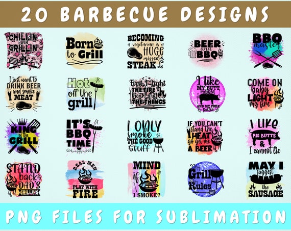 Barbecue Sublimation Designs Bundle 20 Designs Barbecue PNG - Etsy