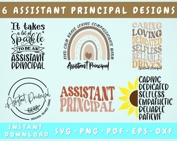 Assistant Principal SVG Bundle 6 Designs Assistant Principal | Etsy
