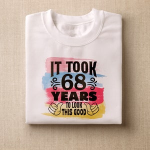 68th Birthday Sublimation Designs Bundle 6 68th Birthday PNG - Etsy