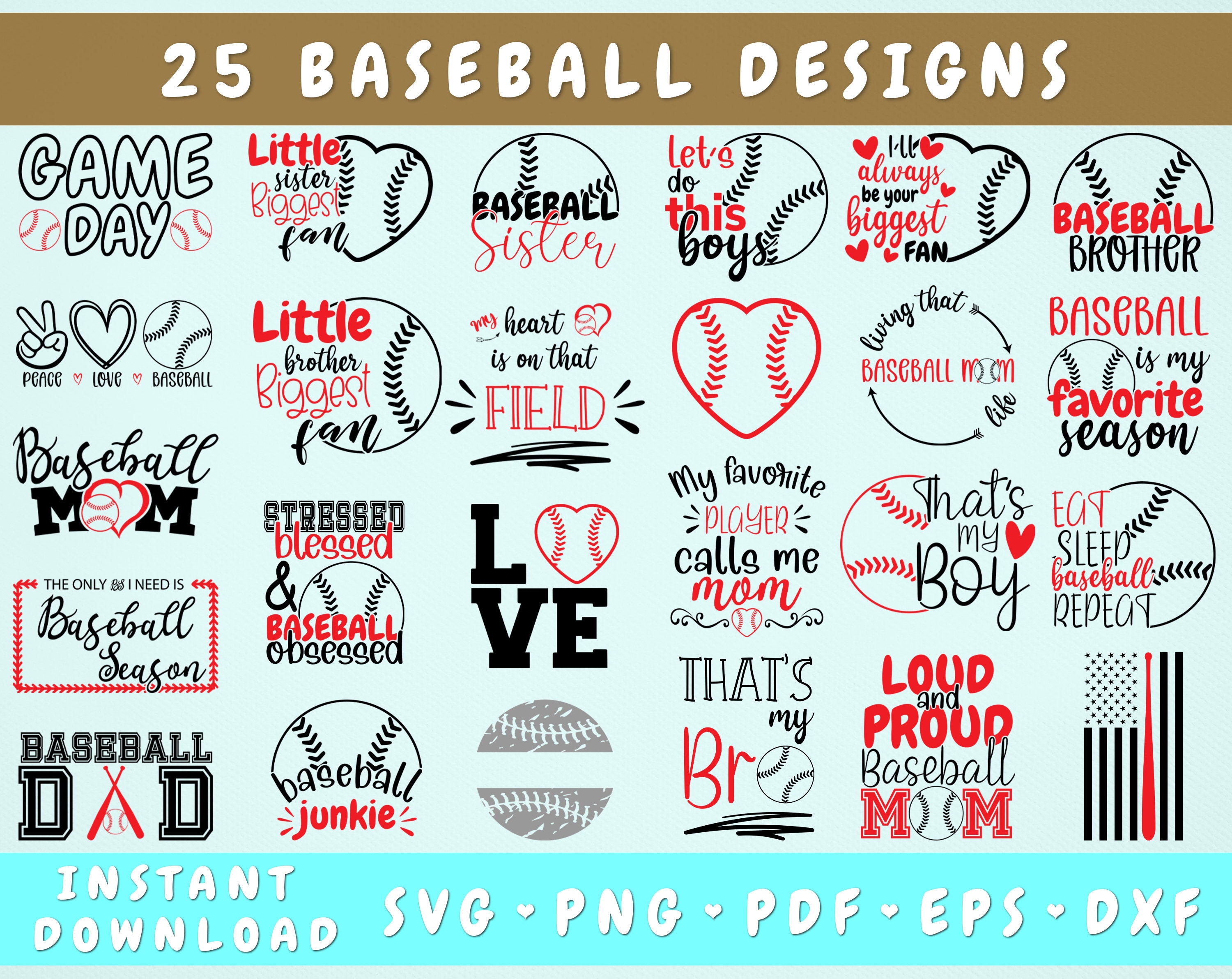 Baseball Quote SVG Bundle 25 Designs Baseball Sayings SVG | Etsy