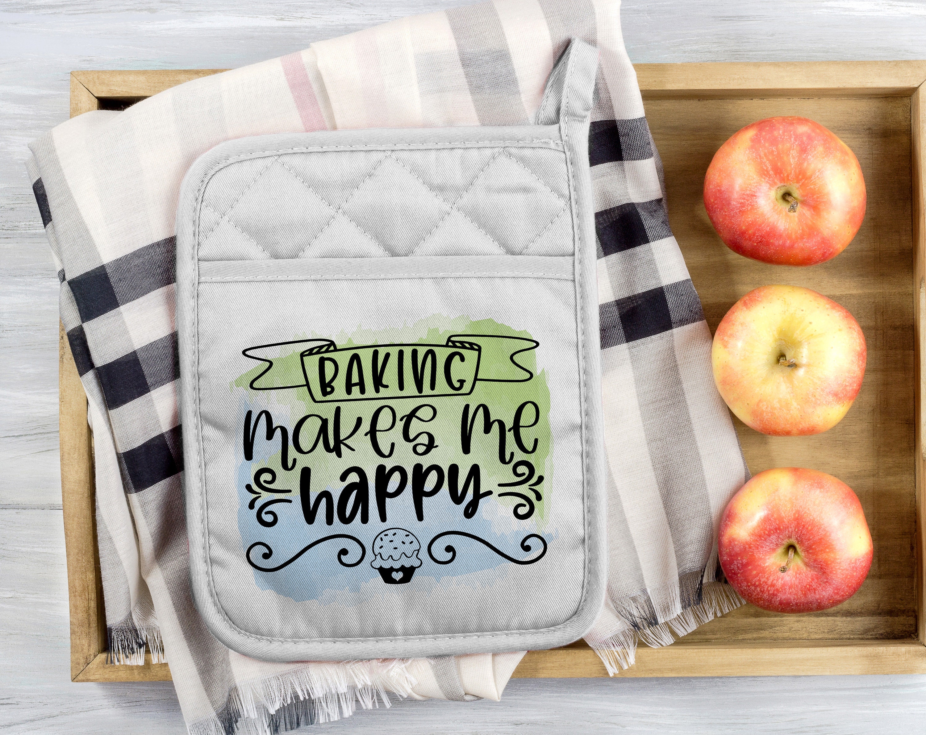 Pot Holder Sublimation Designs Bundle, 6 Pot Holder Quotes PNG Files ...