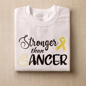 Bone Cancer Awareness SVG Bundle - 25 Designs, Yellow Ribbon SVG, Bone ...
